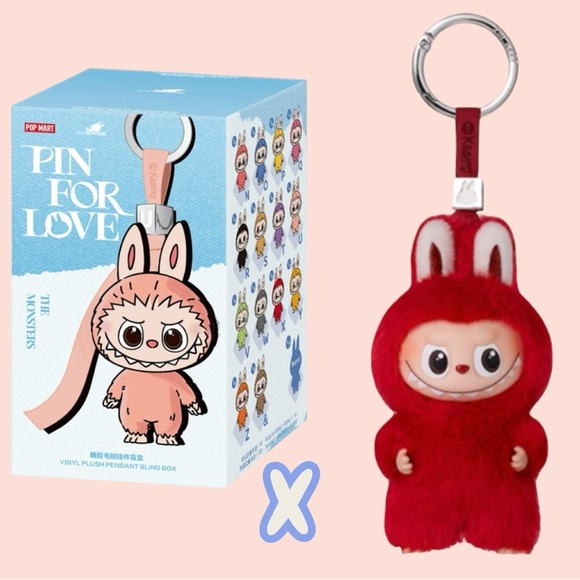 POP MART | Toys | The Monster Labubu Pin For Love Letter X From Pop Now ...